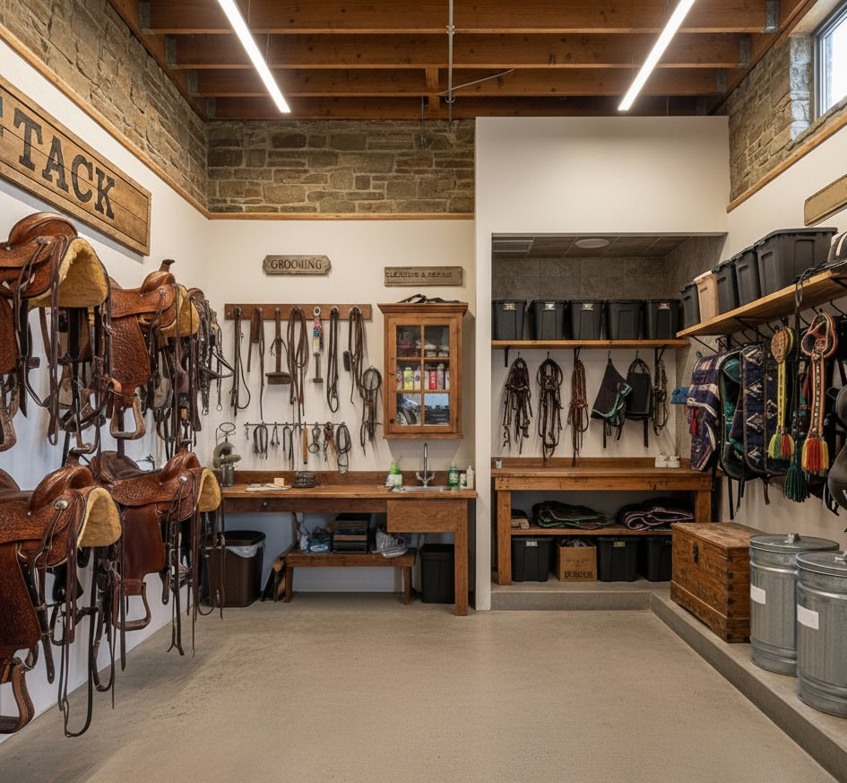 How to Organize a Tack Room: Storage Tips for Equestrians and Horse ...
